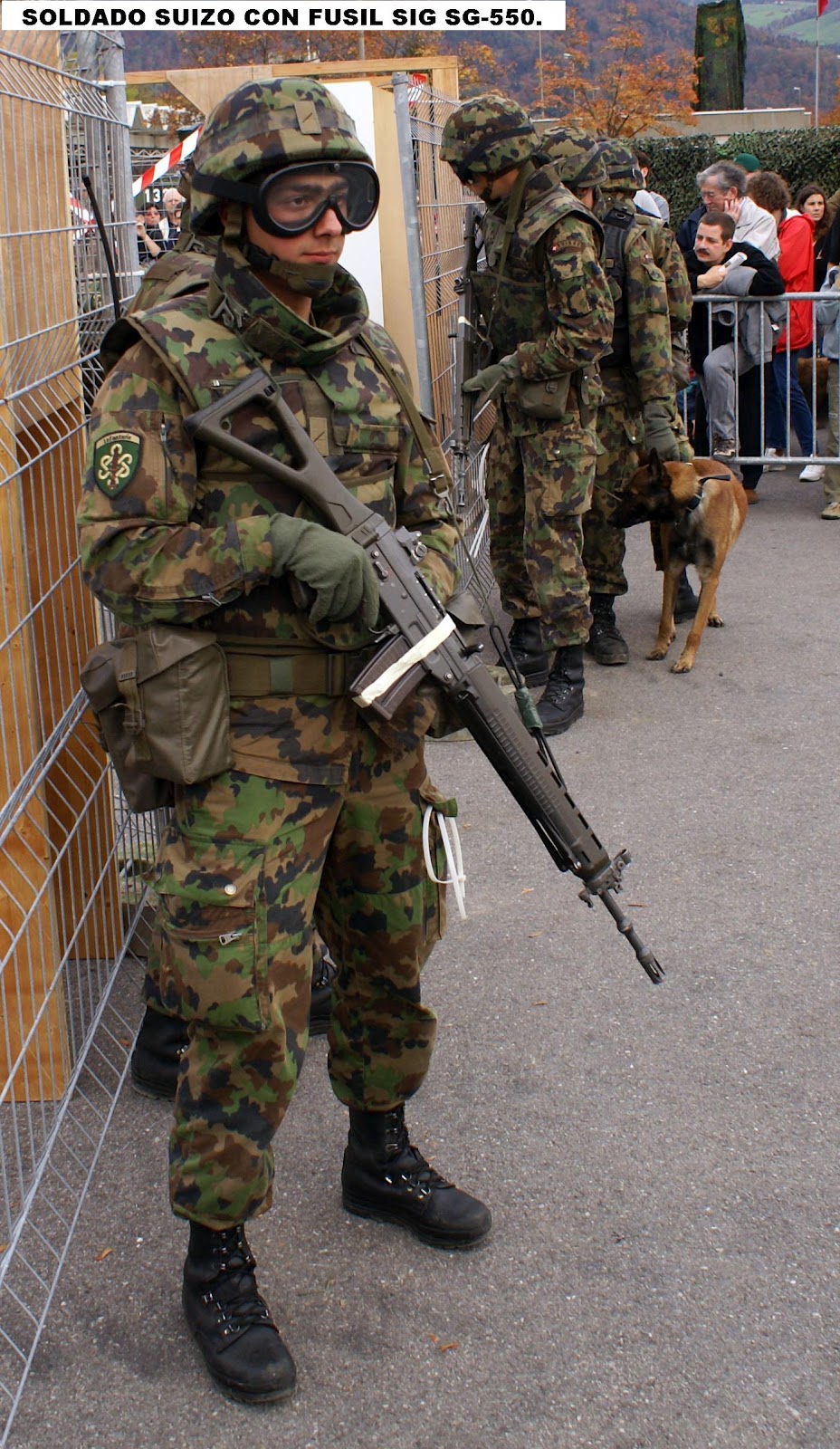 FOTOARMAS.COM: Fusiles Sig SG-550 en accion.