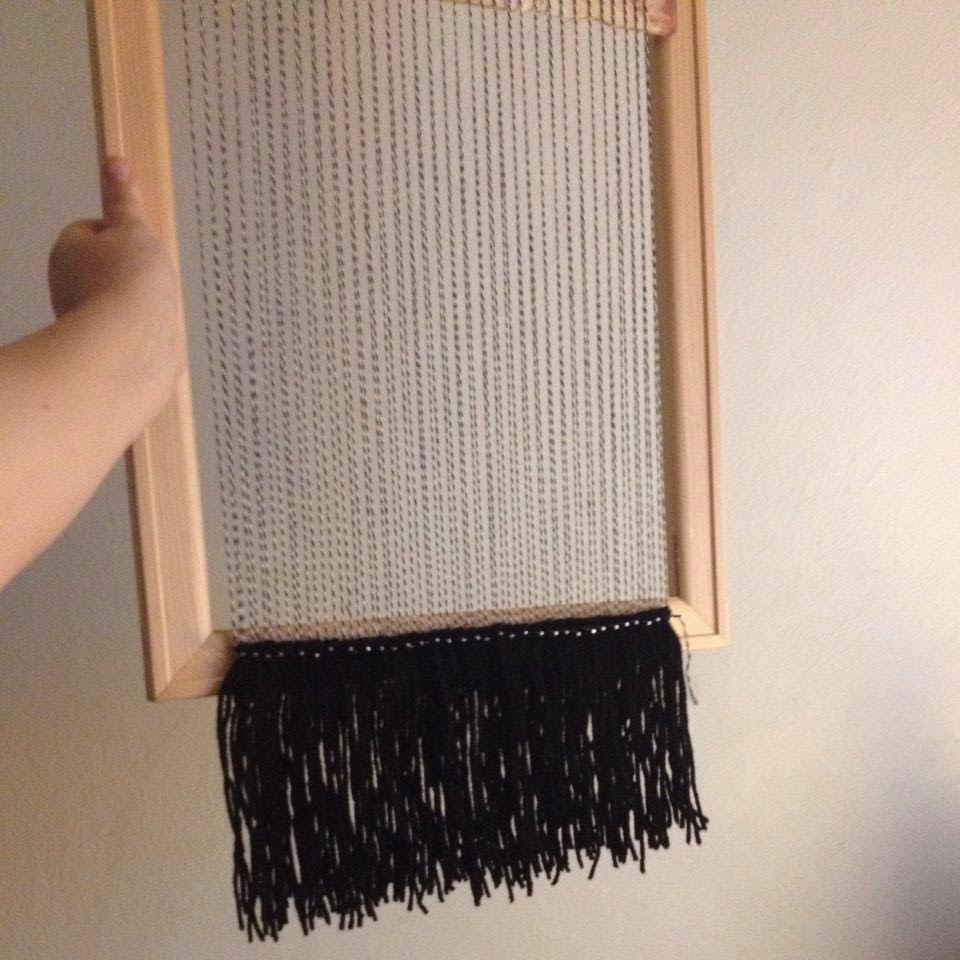 Golden Skies: Large Triangle Weaving