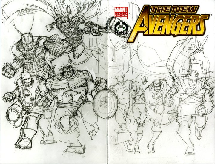 Marvel Comics of the 1980s: Avengers #300 homage by Simonson