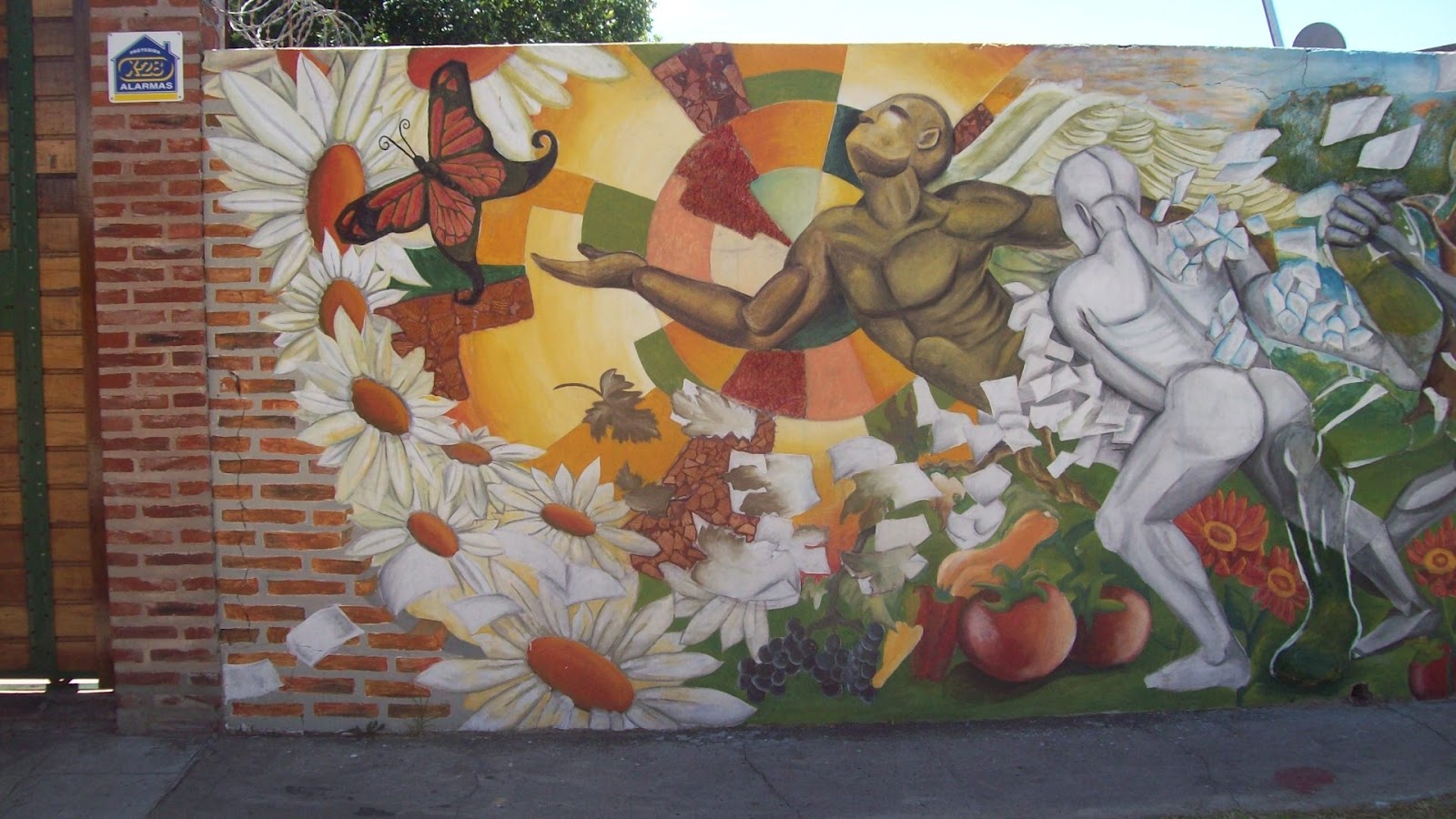 TALLER DE MURALISMO: MURAL RECICLAJE Y VIDA