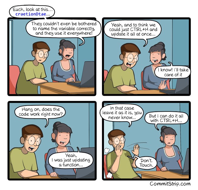 The Perils of Refactoring Typos