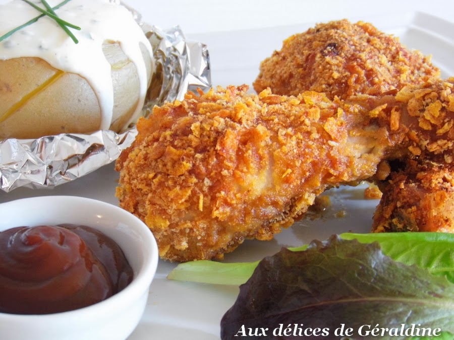 Aux délices de Géraldine: Pilon de poulet pané à l'américaine (cuisson ...