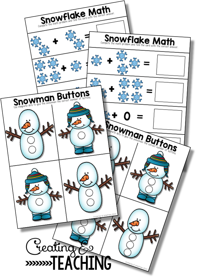 Winter Cookie Tray Activities | creating & teaching