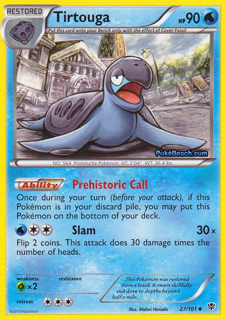 Tirtouga -- Plasma Blast Pokemon Card Review | PrimetimePokemon's Blog