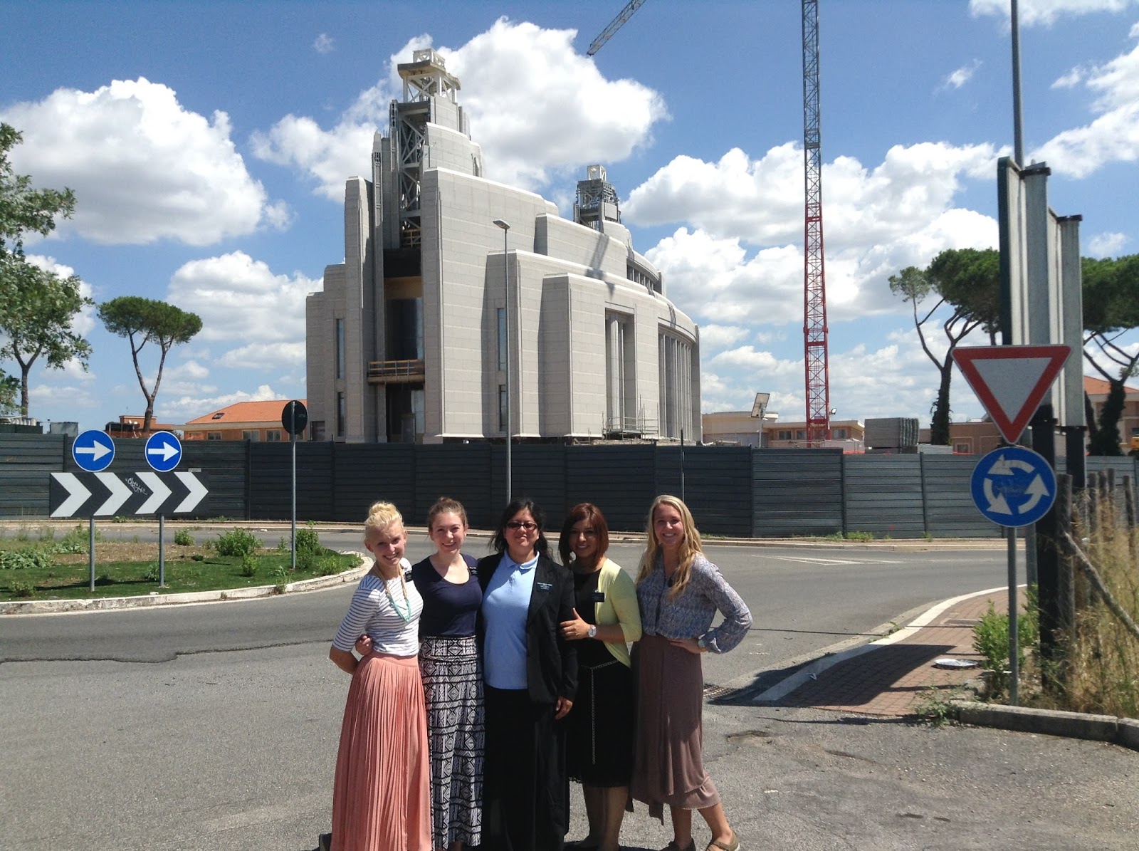 Mission Blog: New Missionaries at Rome Temple Site - August 2015