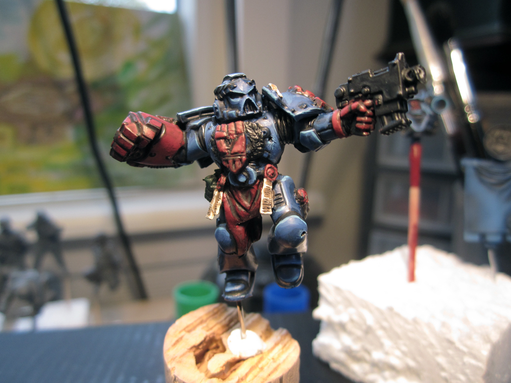 Dorn's Arrow: Crimson Fists - Captain Cortez - Painting