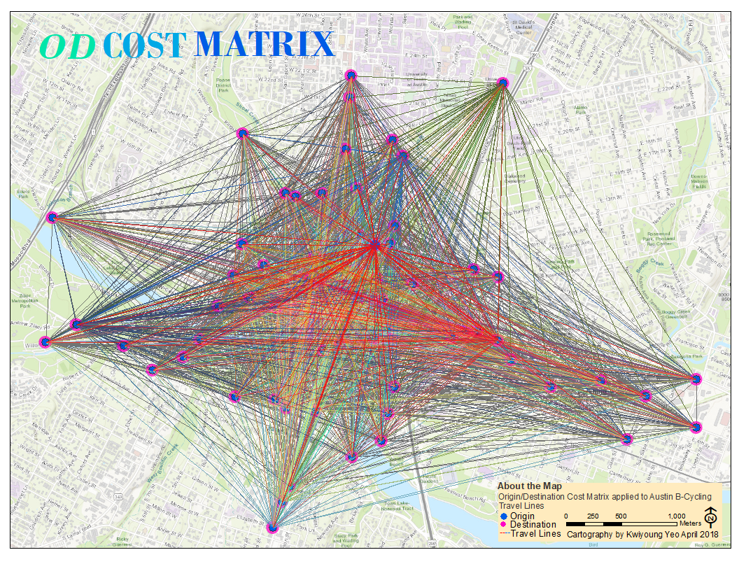 [PORTFOLIO] ACADEMIC PROJECTS: NETWORK ANALYSIS_OD COST MATRIX