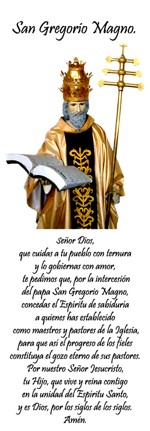 Parroquia San Gregorio Magno: BIOGRAFÍA DE SAN GREGORIO MAGNO.