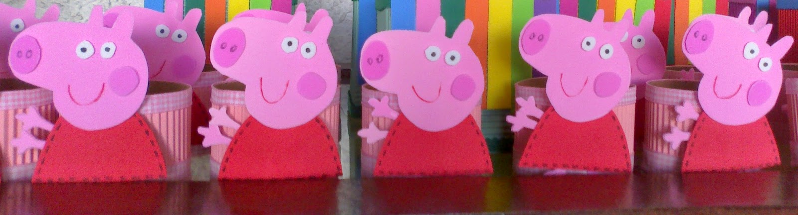 Garota Sapeca: Lembrancinha para aniversário da Pepa Pig em eva e papel ...