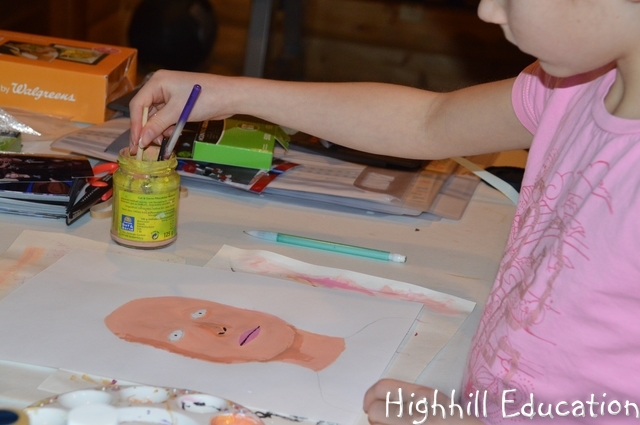 Highhill Homeschool: Grant Wood Art Activity