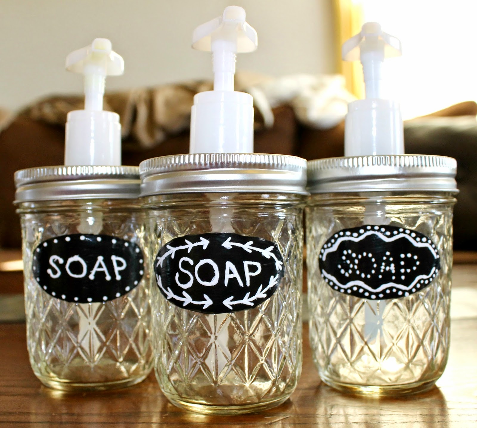 Amy Lowe Designs: DIY Soap Dispensers