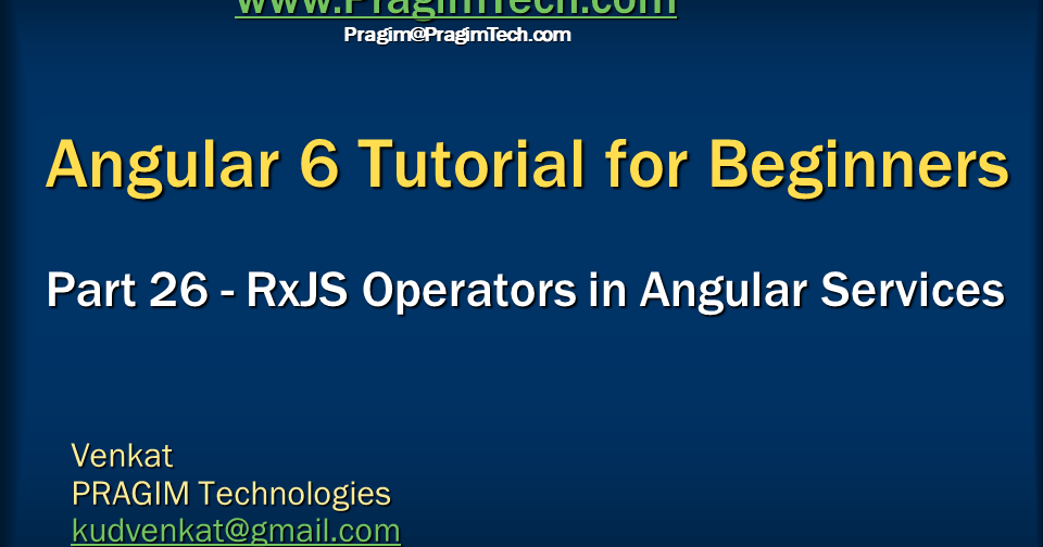 Sql Server Net And C Video Tutorial Rxjs Operators In Angular