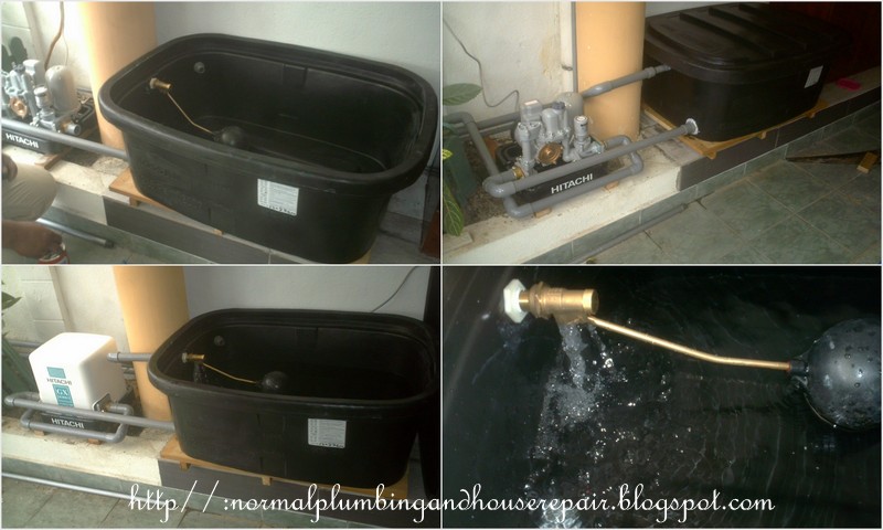 NORMAL PLUMBING: TEKANAN AIR RENDAH - PEMASANGAN PAM DAN TANGKI AIR