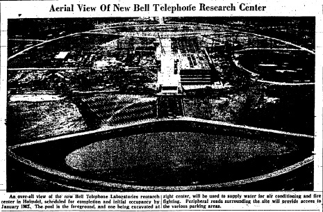 Aberdeen NJ Life: History: Bell Labs Moves In, April 1961