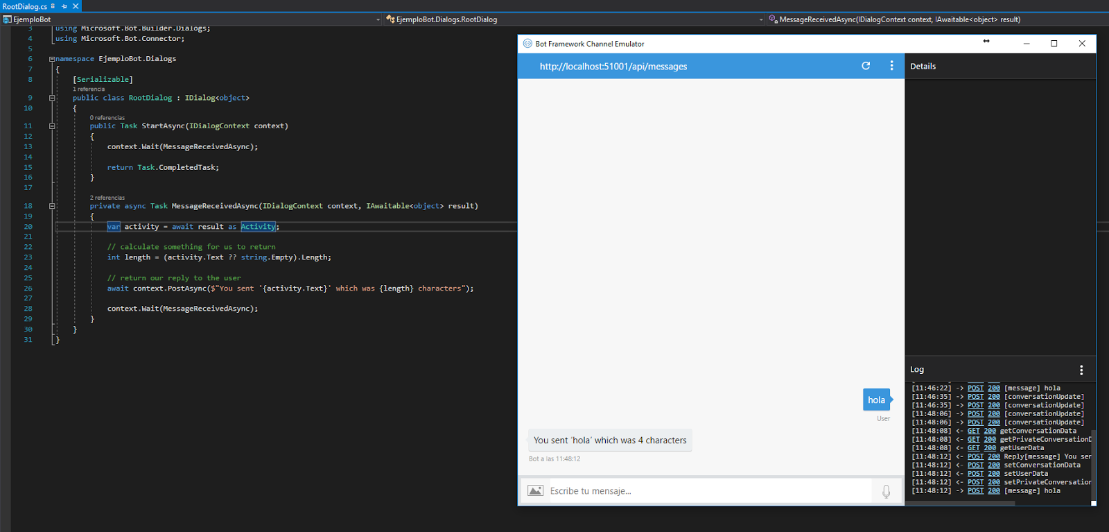 Que es un Bot y como hacerlo usando Microsoft Bot Framework en Visual Studio 2017