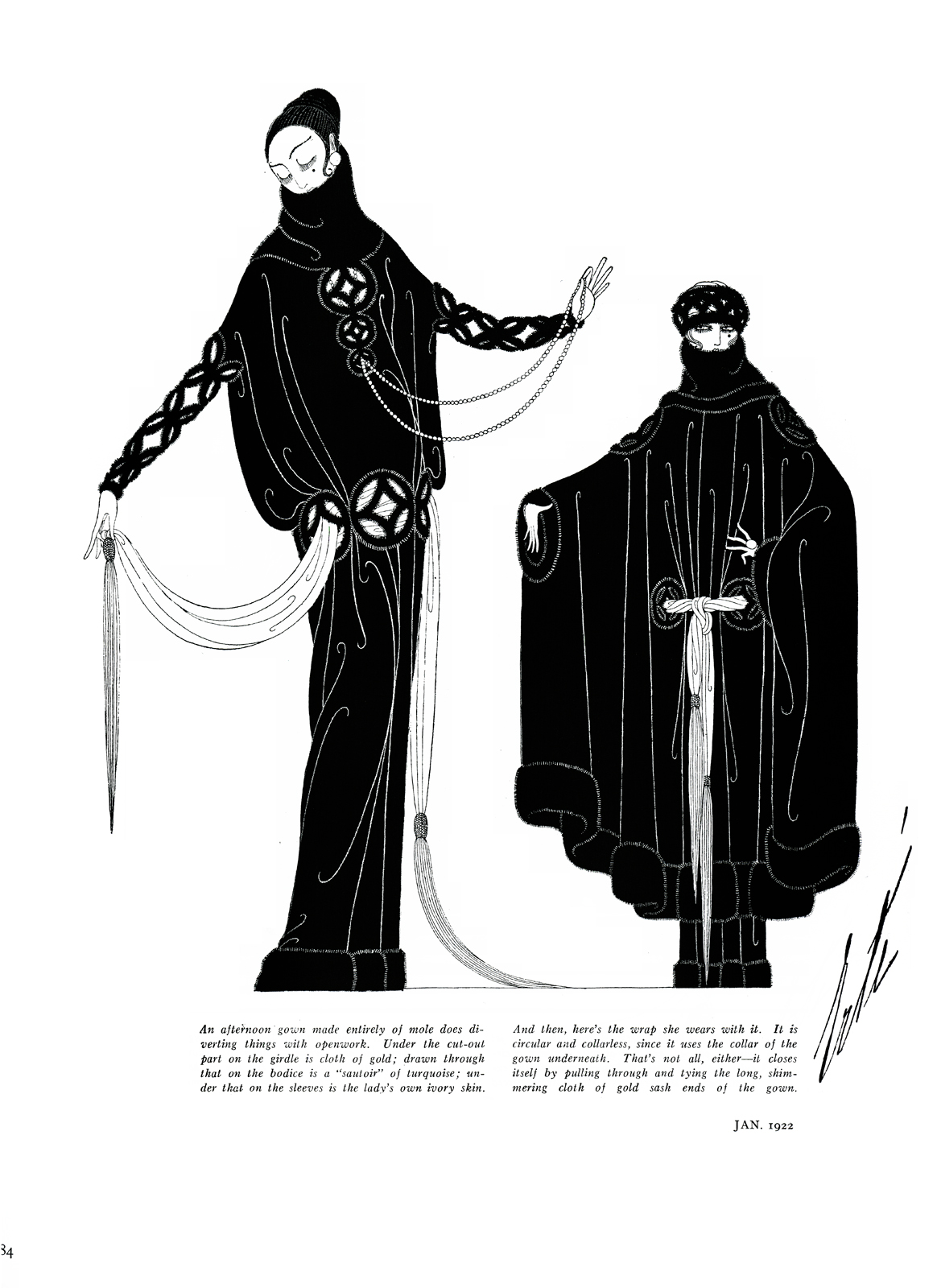 Zombie Cleopatra: Erté