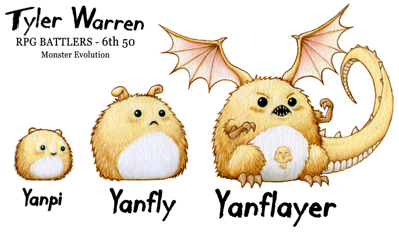 Tyler Warren's Art Blog: Tyler Warren RPG Battlers 6th 50 - Monster ...