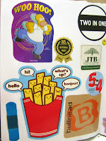 Trina is artsy fartsy: My sketchbook sticker collection