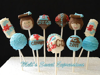 Meli's Sweet Expressions: Grad Cake Pop Basket
