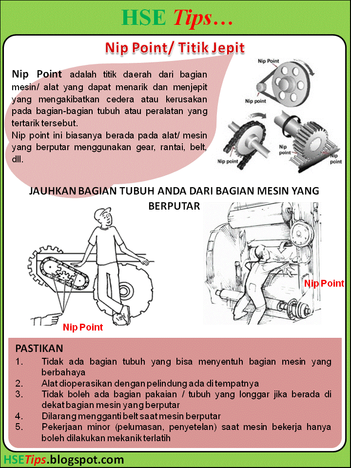 Safety Tips (Nip Point/ Titik Jepit) | Health, Safety, and ...