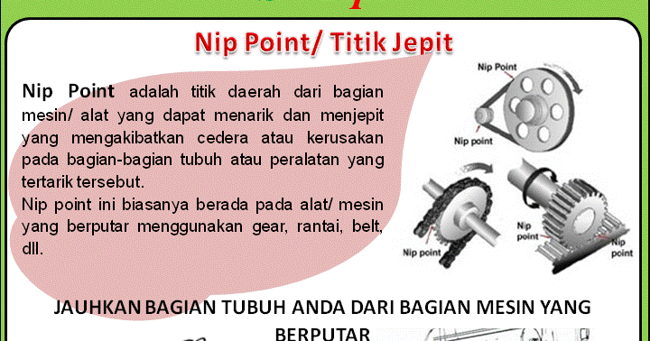 Safety Tips (Nip Point/ Titik Jepit) | Health, Safety, and ...