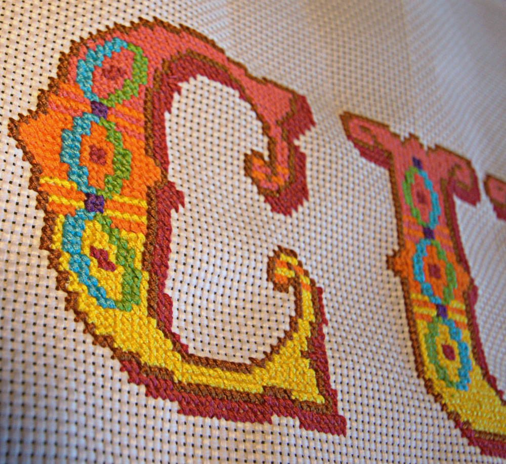 Hook Line And Sink Her Completed Cross Stitch