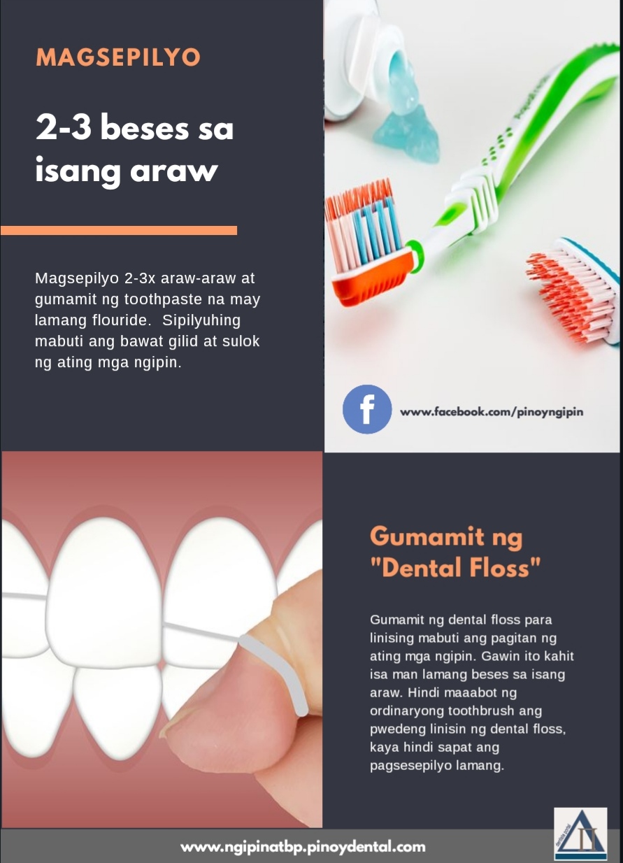 Pagsesepilyo at Paggamit ng Dental Floss