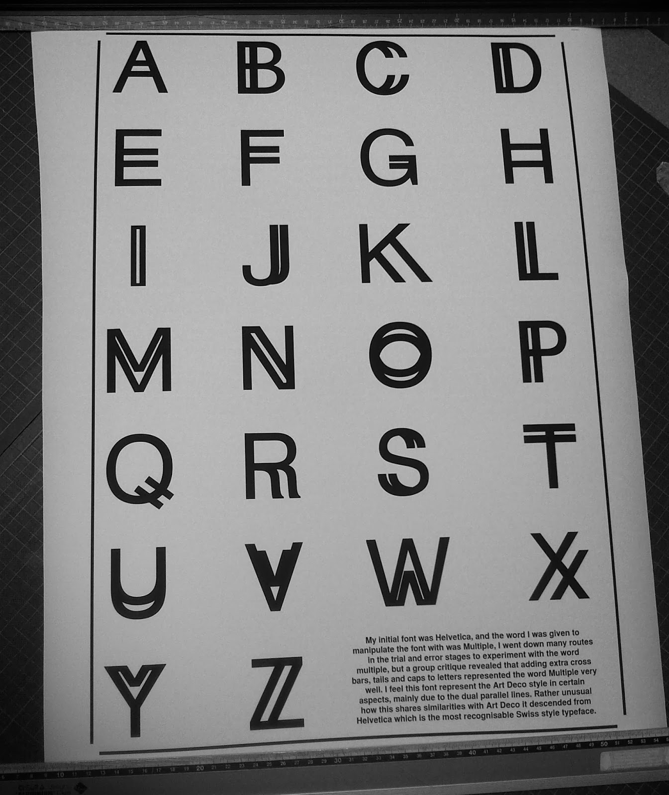 ALL YEAR 3 WORK - Design Practice: Printing my final typeface