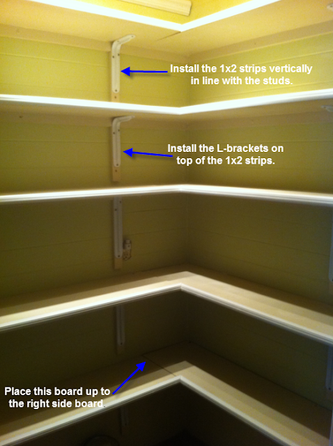 Once Upon a Cedar House: How to Install Pantry Shelves