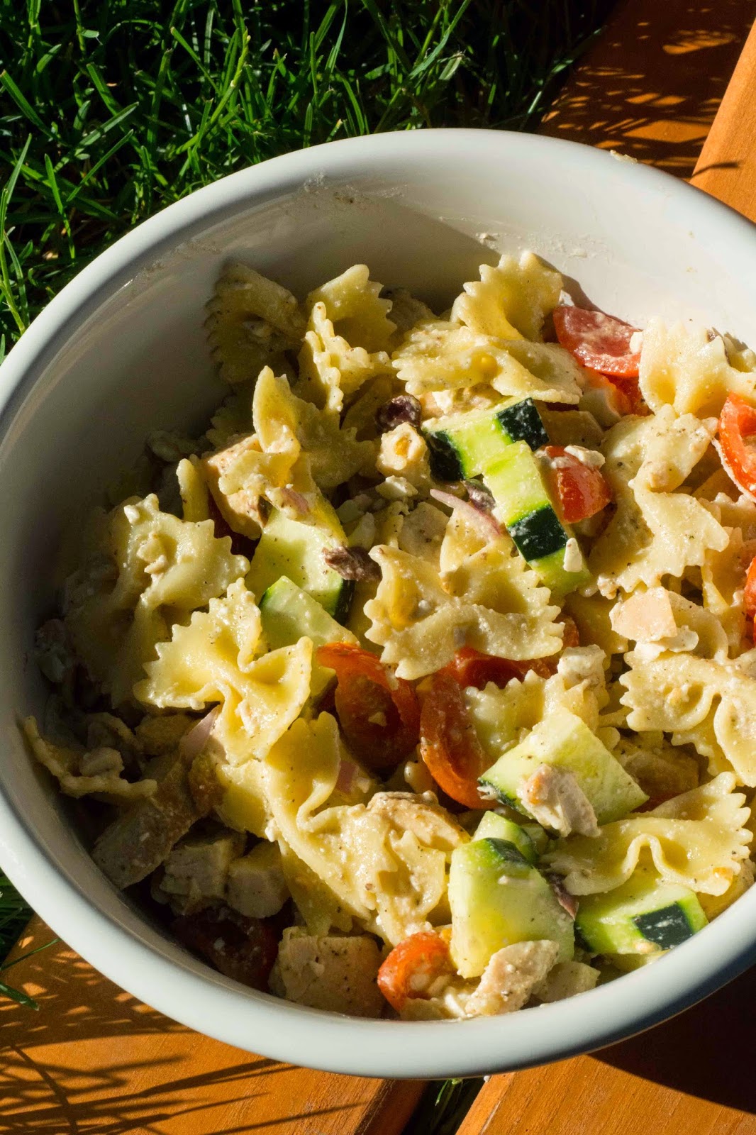 Aesthetic Nest: Cooking: Greek Pasta Salad with Lemon Feta Vinaigrette ...