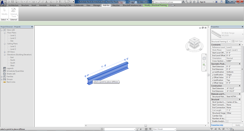 Revit Add-Ons: Free Web Stiffener Add-in (Updated)