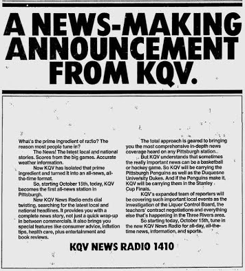 Media Confidential: Pittsburgh Radio: Family-Owned KQV-AM Shutting Down