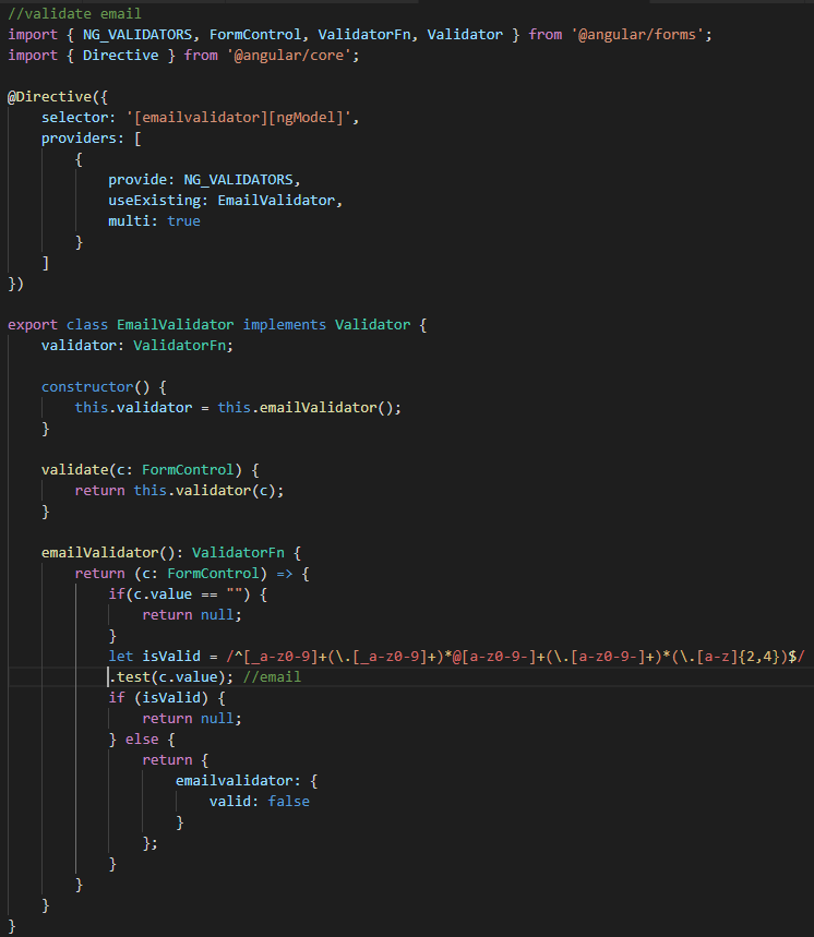 Hansamali Gamage: Input validations in a form with Angular 6