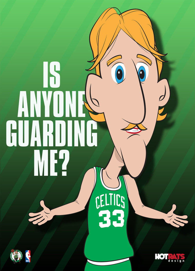 Soy de Mou: Larry Bird caricaturas