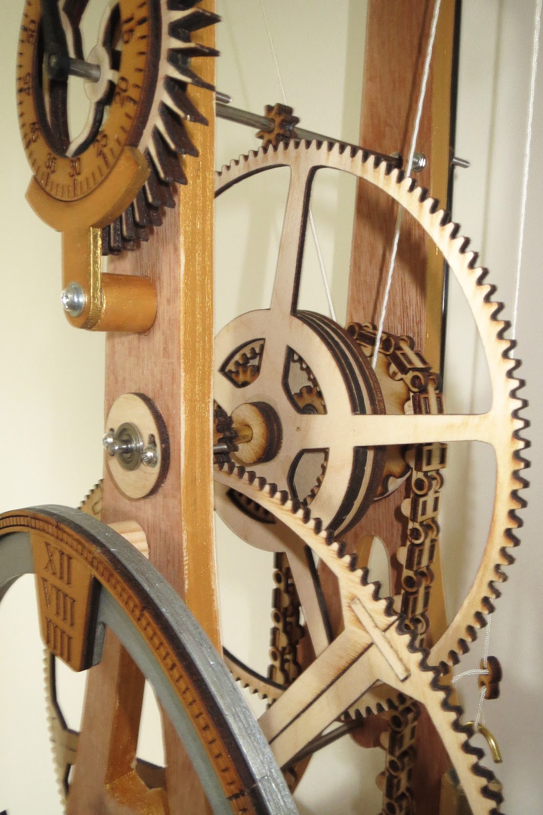 Wooden Clock Spot: Franklin Three Wheeler
