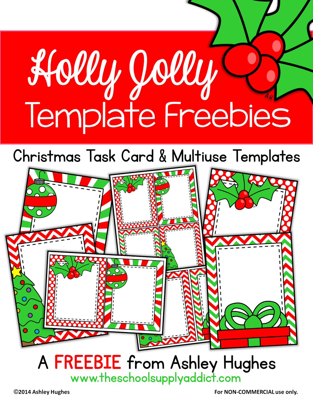 Blog Hoppin': Holly Jolly Template Freebies