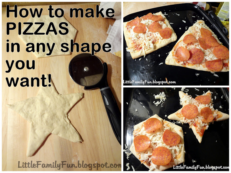 Little Family Fun: Shape Pizzas!