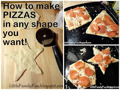 Little Family Fun: Shape Pizzas!