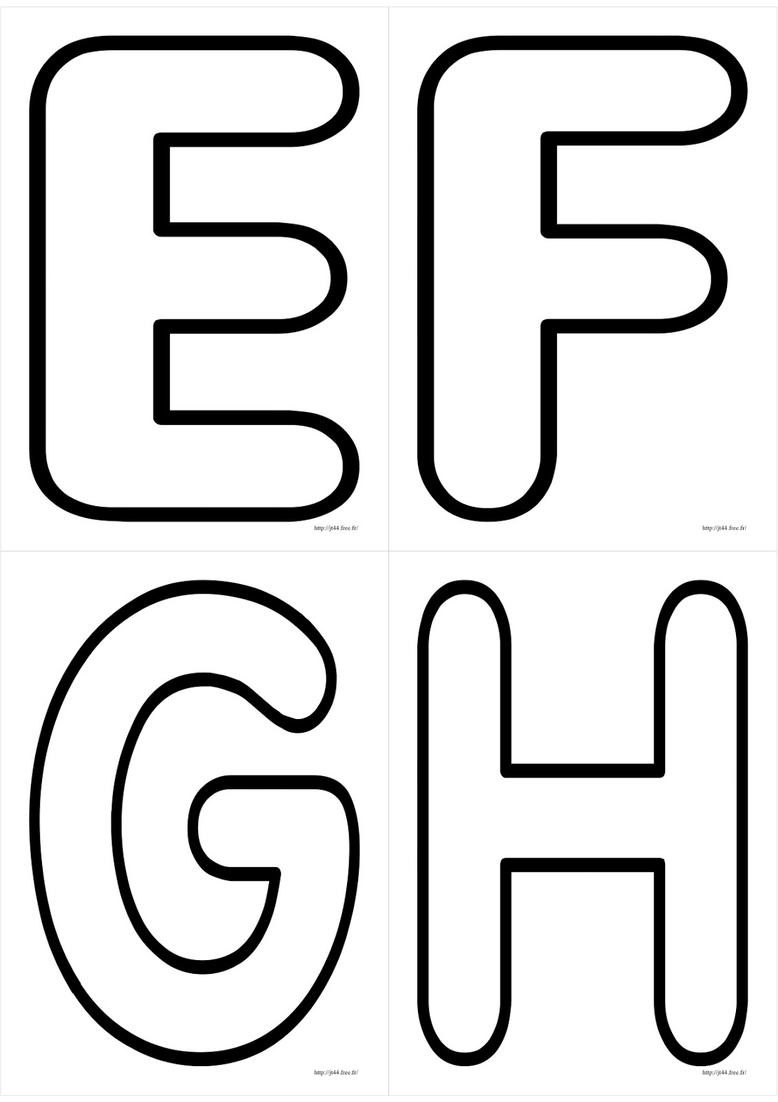 Letras para rellenar - Imagui