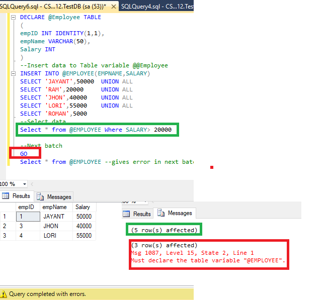 Difference Between Temporary Tables Table Variable And Cte