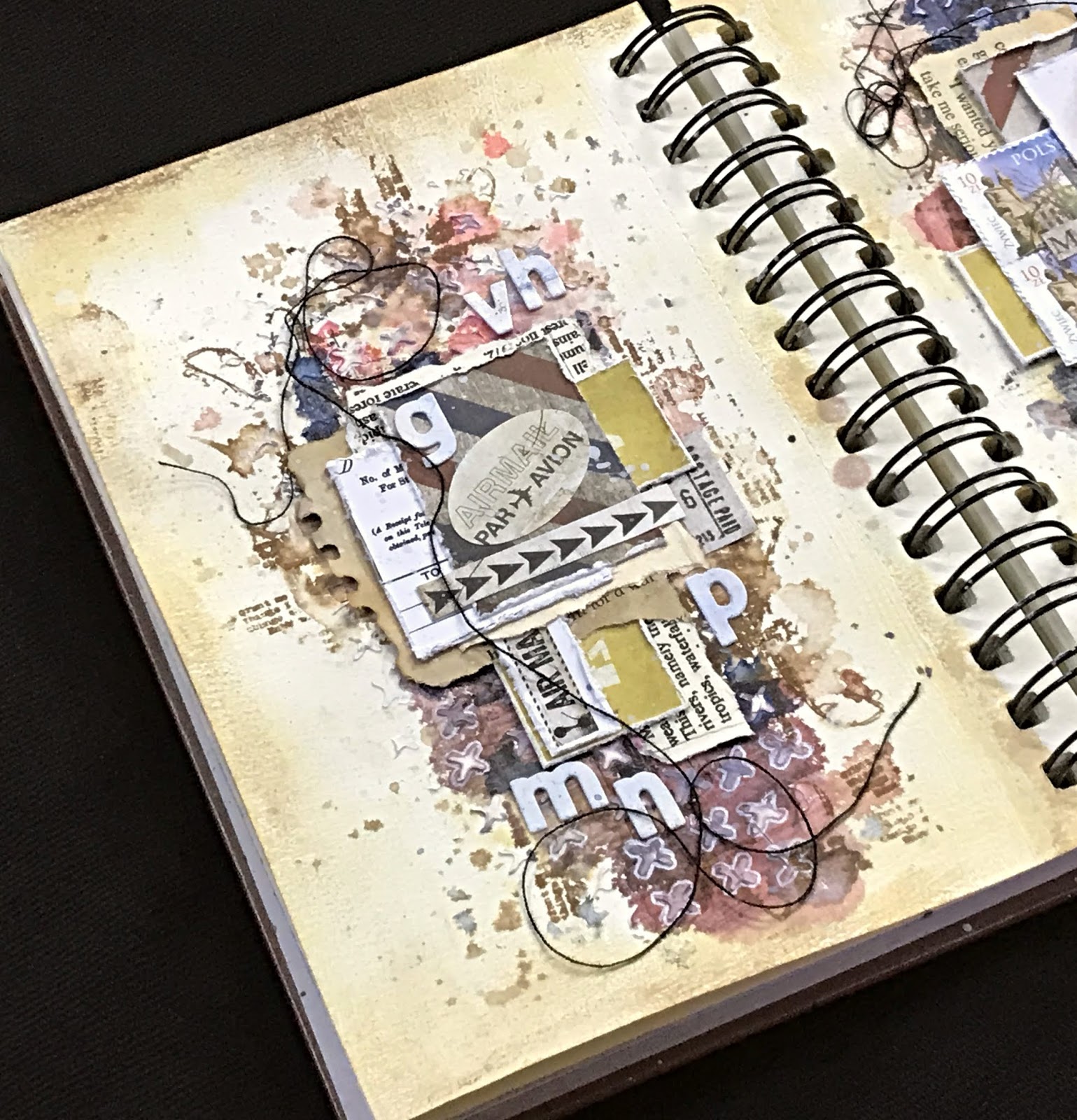 Art and Soul Studio: Vintage Art Journal Spread- Make Your Mark by Dutt ...