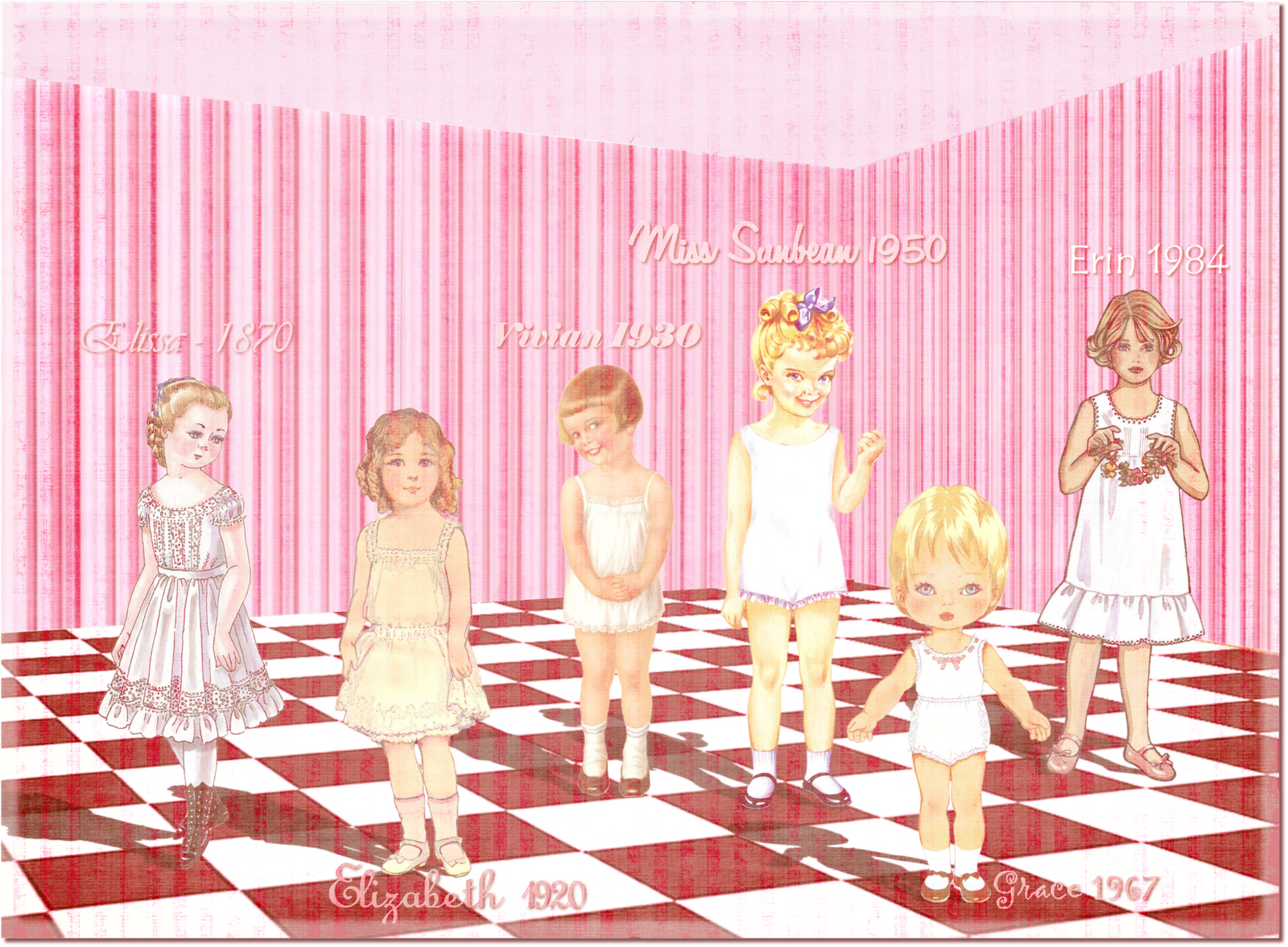 Image Wings: Paper Dolls in Underwear