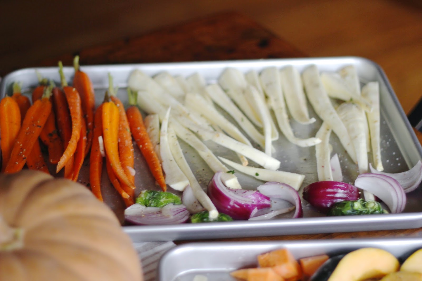 Roasted Root Vegetable Platter with Lemon, Shallot & Thyme Vinaigrette ...