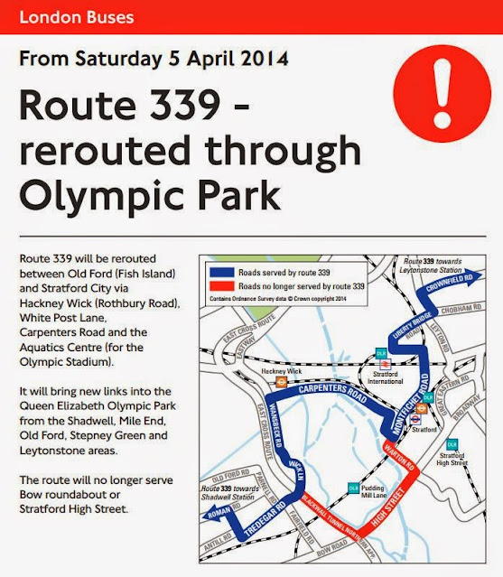 MEOTRA: Changes to the 339 Bus Route