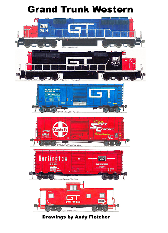 Andy Fletcher Blog-: A Grand Trunk Western Freight Train Heads to ...