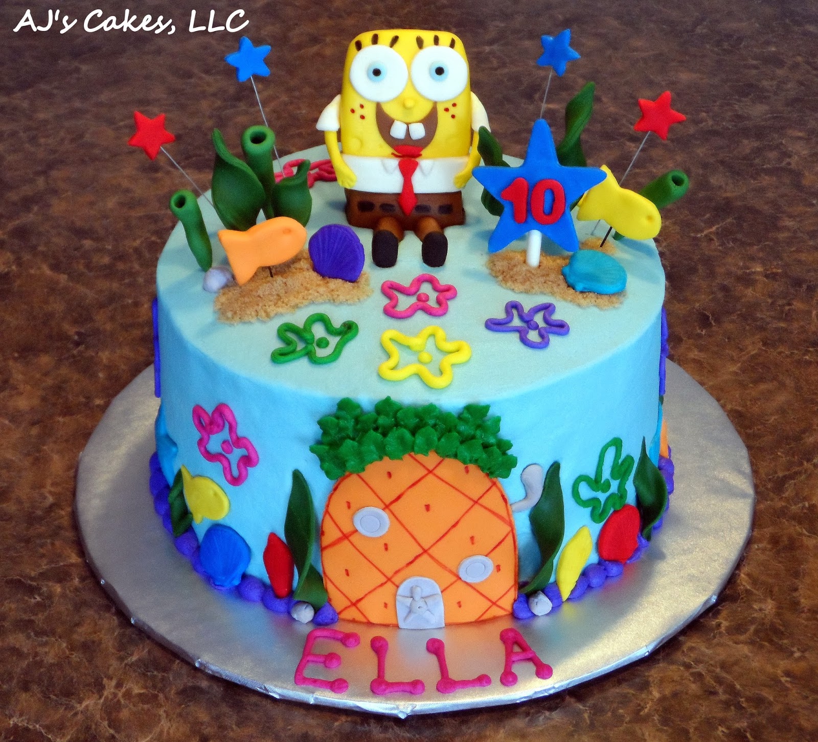 AJ's Cakes: Sponge Bob Cake