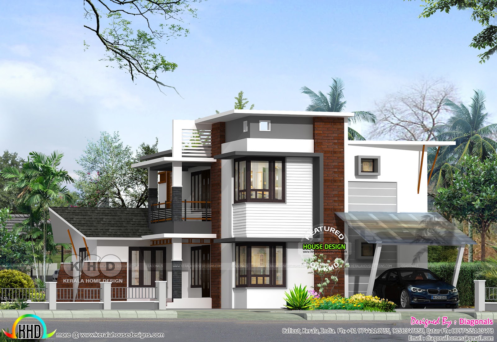 2368 sq-ft modern contemporary home - Home Review