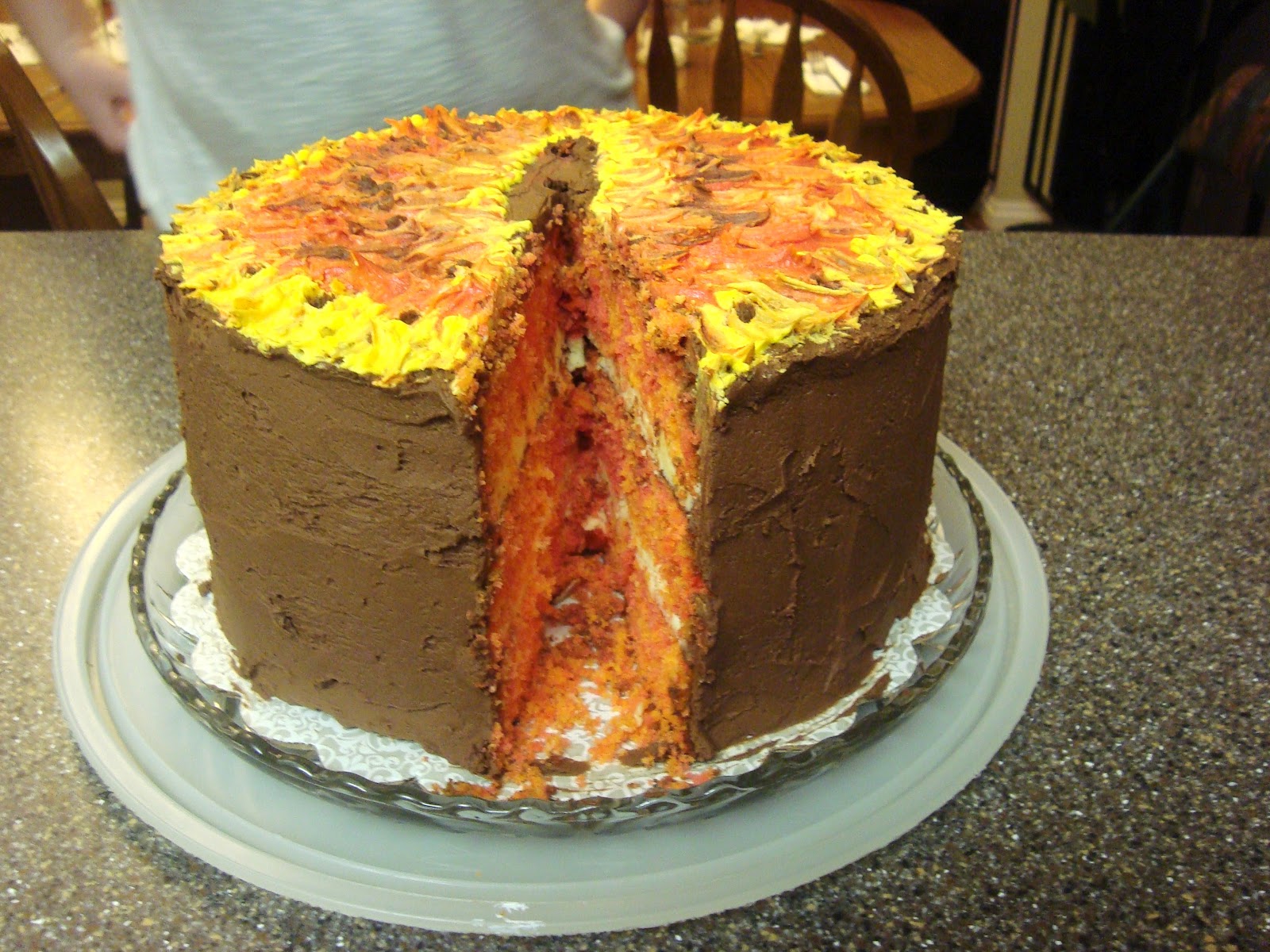 with hair disheveled: Eye of Sauron Cake