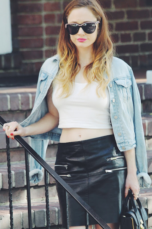 SF Shop Girl: Leather Mini