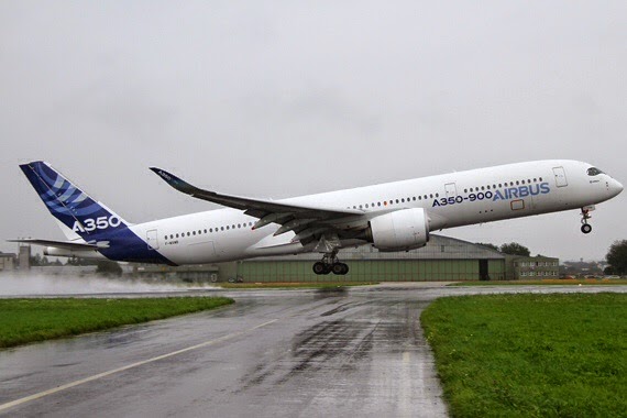A350 XWB News: A350 prototype first time in Austria because it was raining.